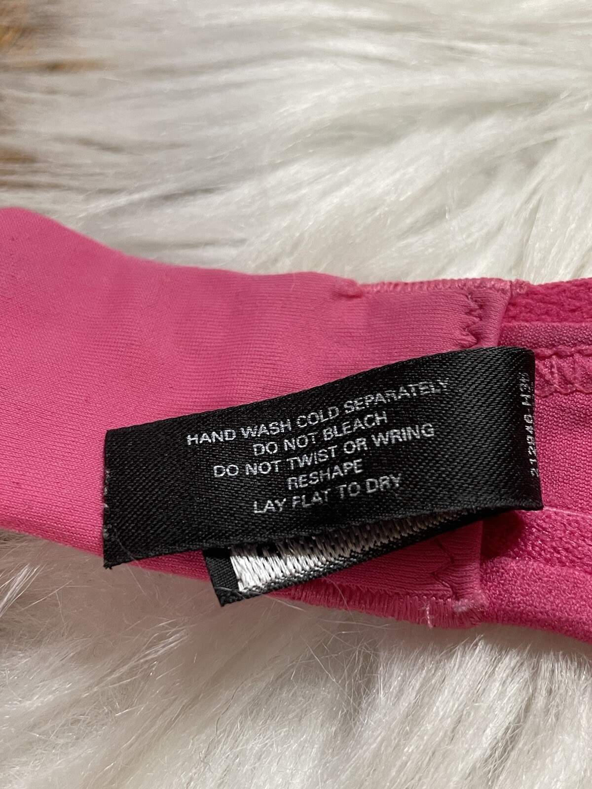Victorias Secret 36D Full Coverage Uplift Bra Hot Pink Underwire Bling ...