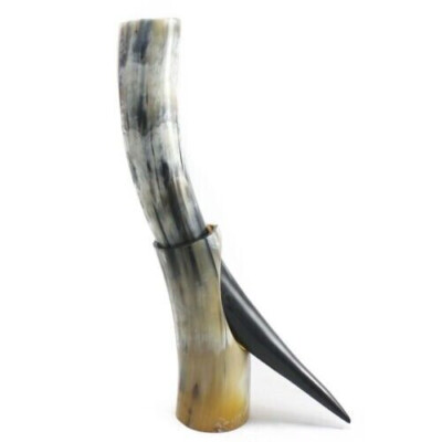 Large Viking Drinking Horn with Stand Drinking mug Ox Horn cup Drinking ...