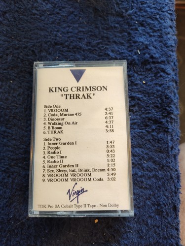 THRAK by King Crimson Cassette Tape Virgin Records PROMO | eBay
