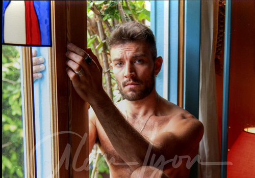 Alan Lyon Original Male Metallic Photo gay 14x11 (18) Alex in window | eBay