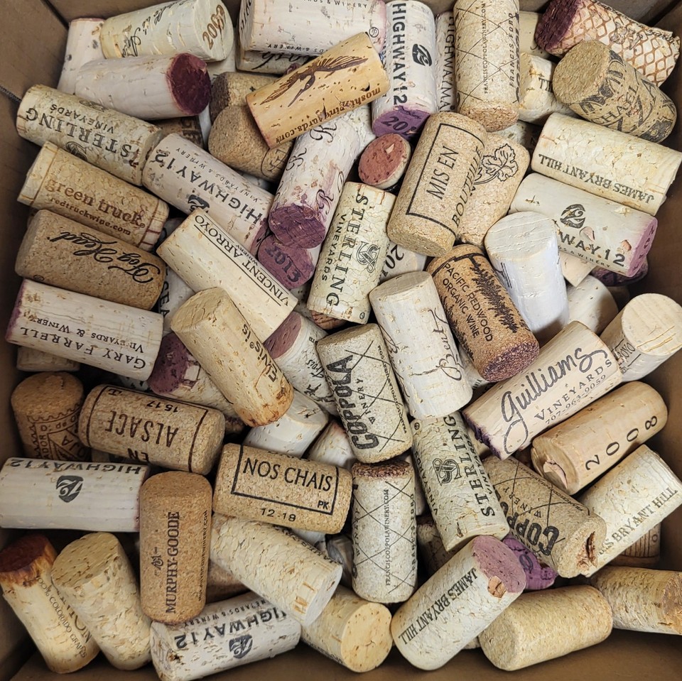 Lot of 250 Real Natural Used Wine Corks - Assorted - No Synthetic Or ...