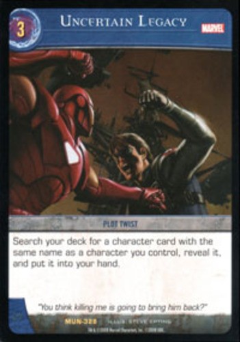 VS System: Uncertain Legacy [Played] Marvel Universe TCG CCG Classic ...