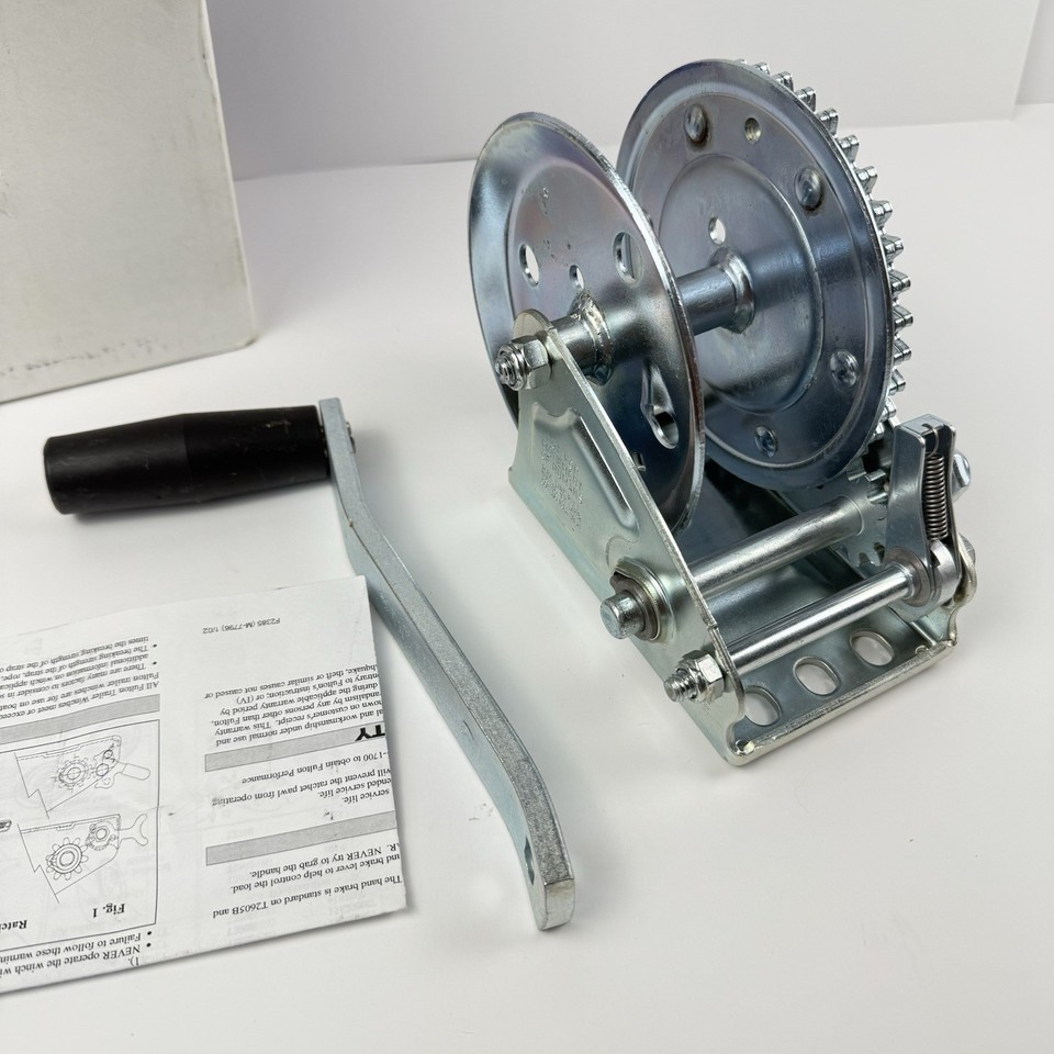Fulton Trailer Winch 1100 Lbs T1100 Performance Hand Crank Handle Boat ...