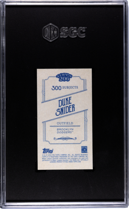 2024 Topps 206 Duke Snider SGC 10 Tobacco Card | eBay