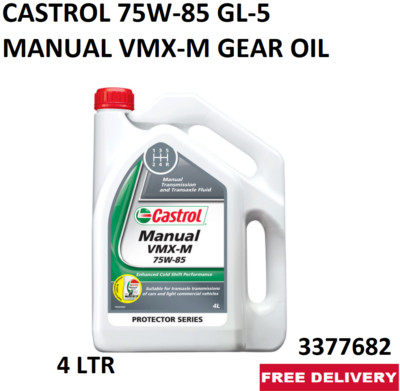 CASTROL 4 Ltr 75W-85 GL-5 MANUAL VMX-M GEAR OIL 3377682 | eBay