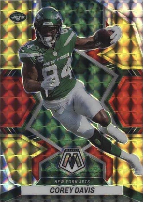 2022 Panini Mosaic - Corey Davis #216 Choice Fusion Red & Yellow Mosaic ...