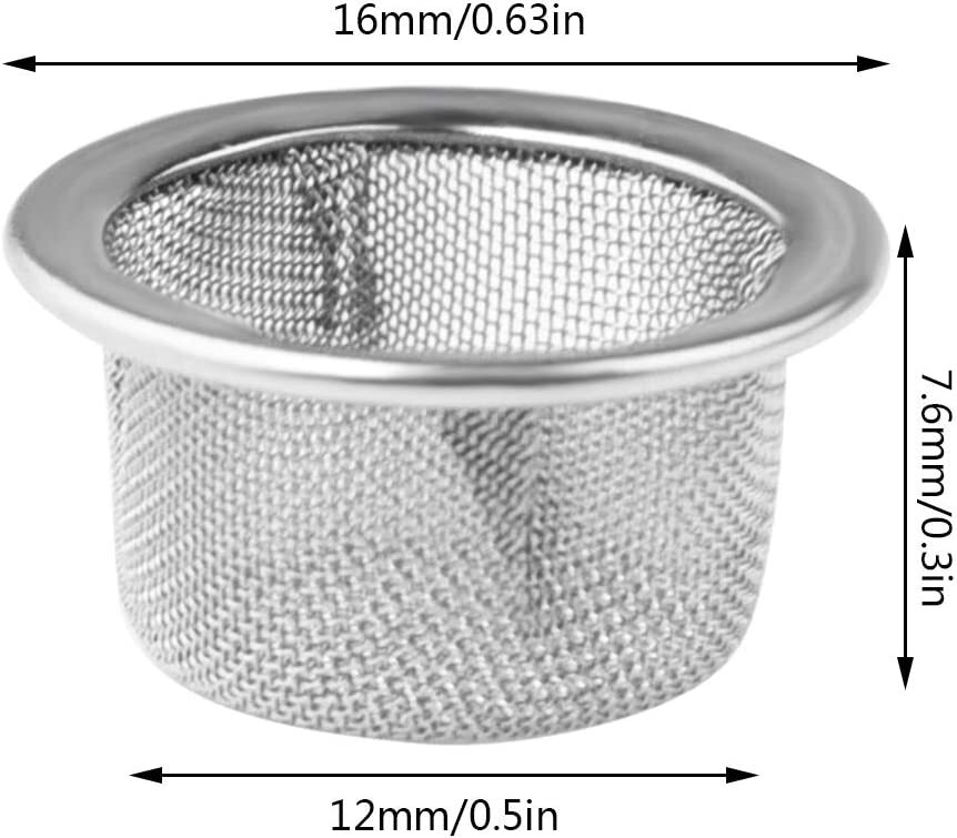 Tobacco Smoking Pipe Metal Filter Screen Stainless Steel Mesh Concave ...