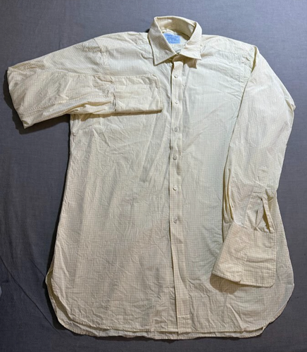 Hilditch & Ken Shirt Adult 16L Yellow Plaid Button Up Long Sleeve ...