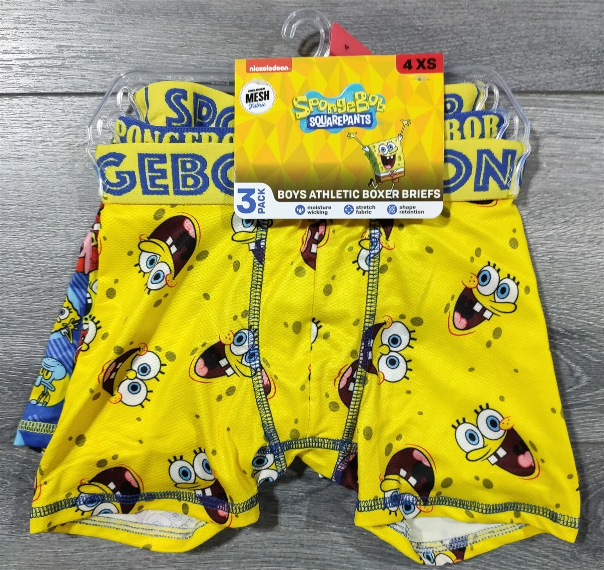 Spongebob 3 Pack Boys Briefs