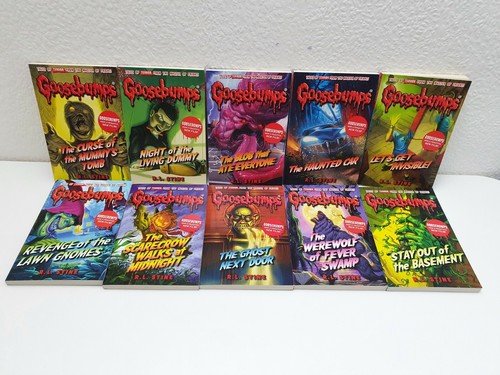 Goosebumps Book Bundle Of 10 R. L. Stine Young Reader Horror | eBay