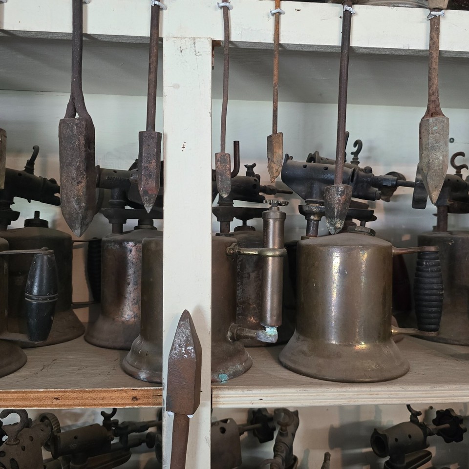 Lot of 60 Antique Brass Blow Torches Vintage Plumber Torch Tool Mini ...