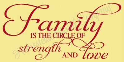 REUSABLE STENCIL 8436 N 12"x24" FAMILY IS THE CIRCLE- MYLAR SIGN ...