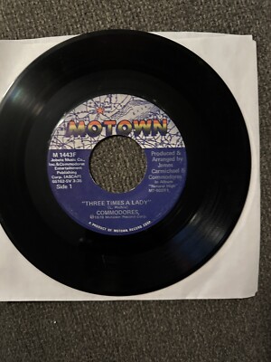 Commodores 45 RPM Three Times A Lady/Look What You've Done To Me Vinyl ...