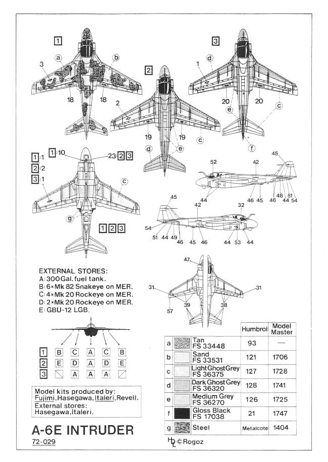 Hi-Decal 1/48 Grumman A-6E A-6 Intruder Navy Marines Desert Storm Era ...
