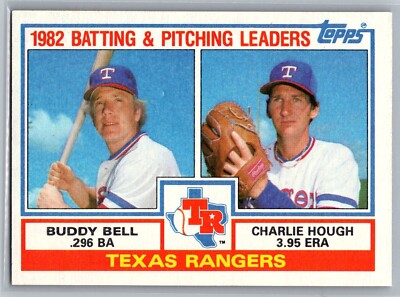 1983 Topps #412 Texas Rangers TL Buddy Bell/Charlie Hough NM-MT | eBay