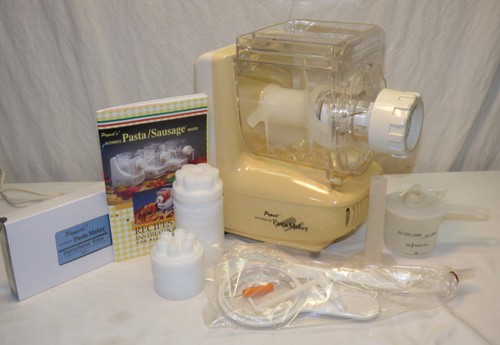 Vtg Ronco Popeil's Pasta Sausage Maker P400 Food Preparer 12 Dies ...