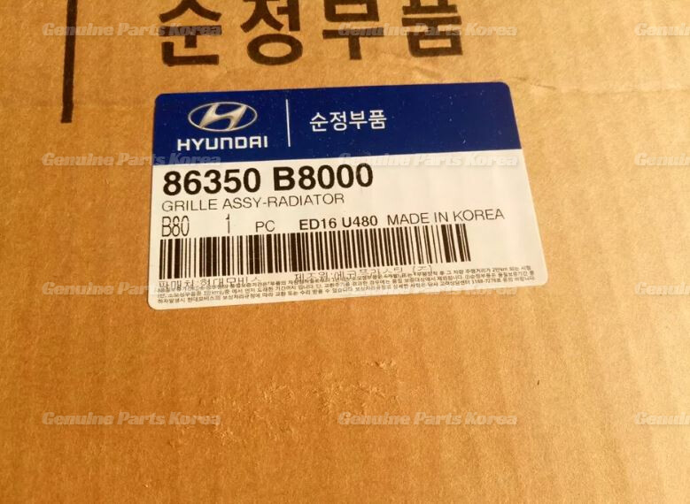 ⭐Genuine⭐ Radiator Bumper Grille 86350B8000 for Hyundai Santa Fe 2013 ...