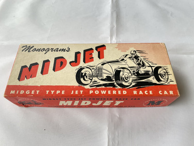 Vintage Monogram MidJet Midget Type Race car model kit 1/30 R4 unbuilt ...