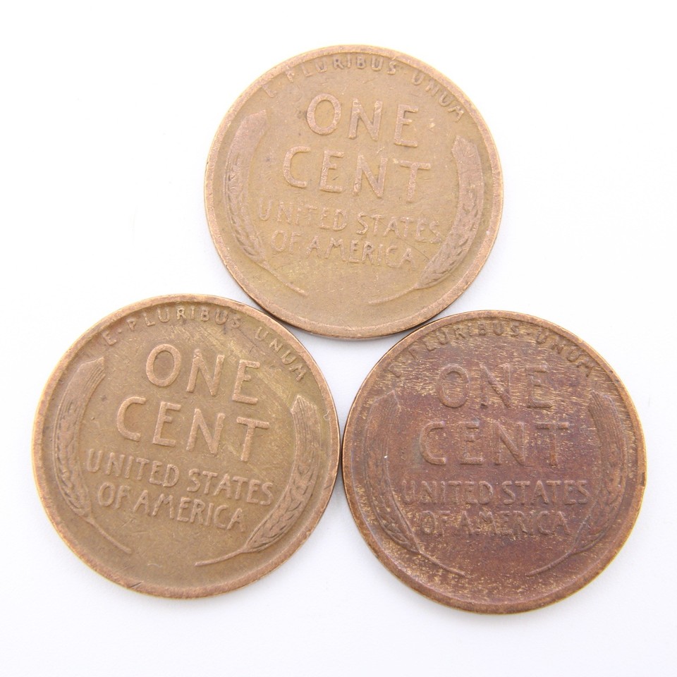 1920 1925 1929 Lincoln Wheat Cent Penny Lot- Actual Coins Shown [WCL9 ...
