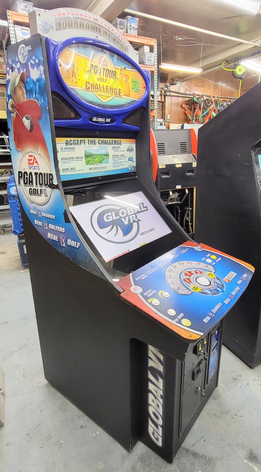 PGA Tour Golf Team Challenge Full Size Sports 4 Player Arcade Game 27 ...