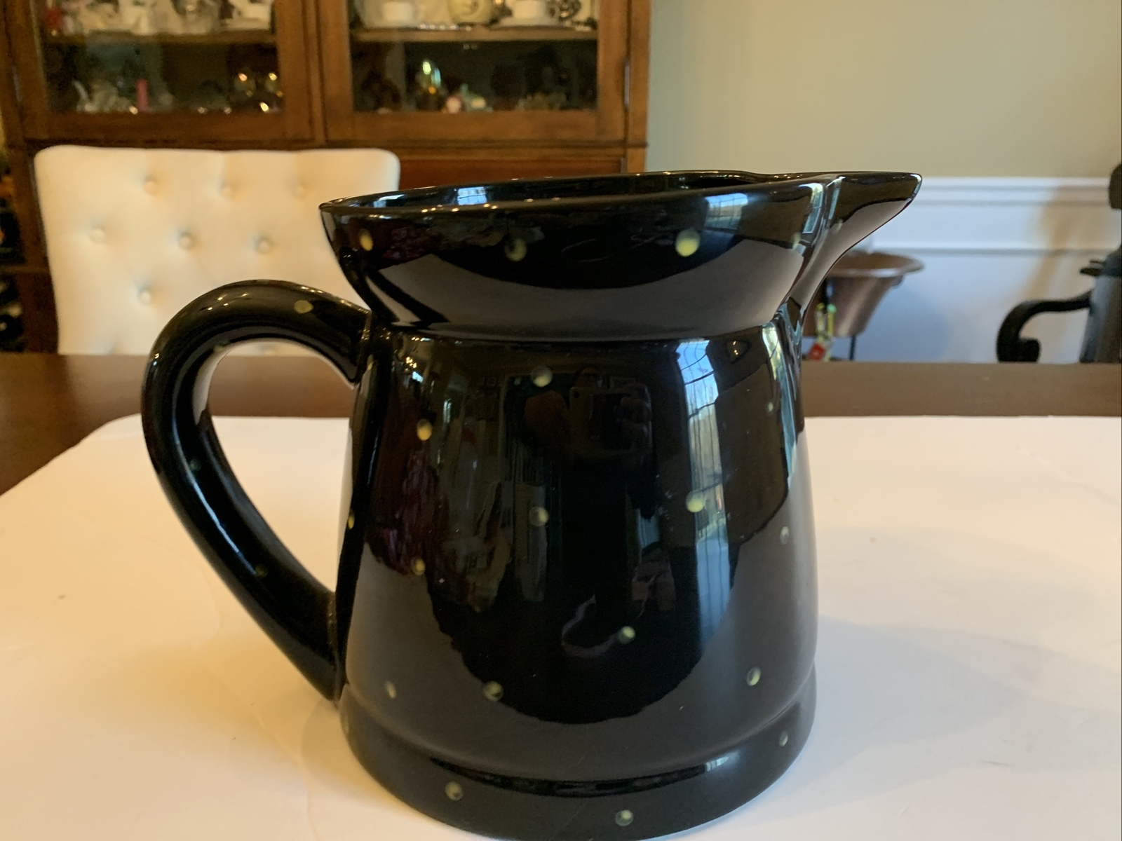 Laurie GATES WARE Halloween Pumpkins Scarecrow PITCHER LAURIE GATES ...