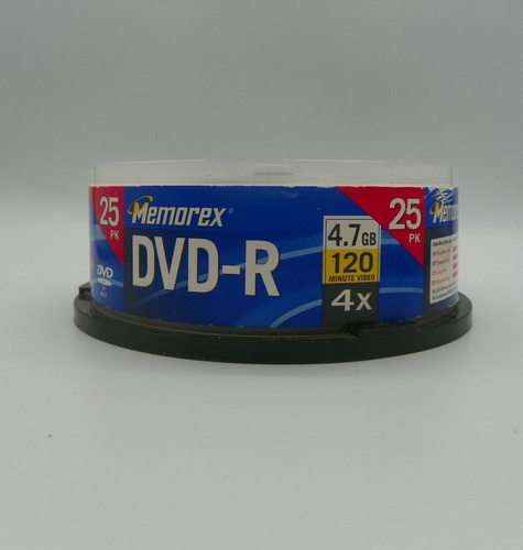 Memorex DVD-R, 4.7GB / 4x /120 min / 25 Pack | eBay