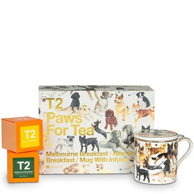 T2- PAWS FOR TEA Dogs Fine Bone China Mug Gift Dog Lover RARE EUC | eBay