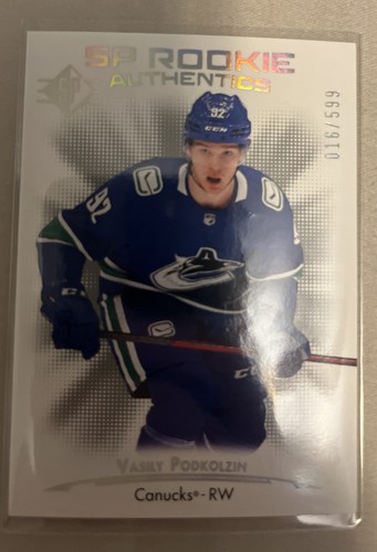 So Rookie Authentication 016/599 Vastly Podkolzin | eBay