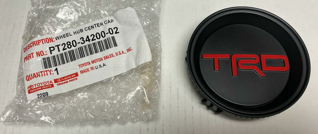 2019-2020 Tundra & Sequoia TRD PRO Center Cap Matte Black Toyota PT280 ...