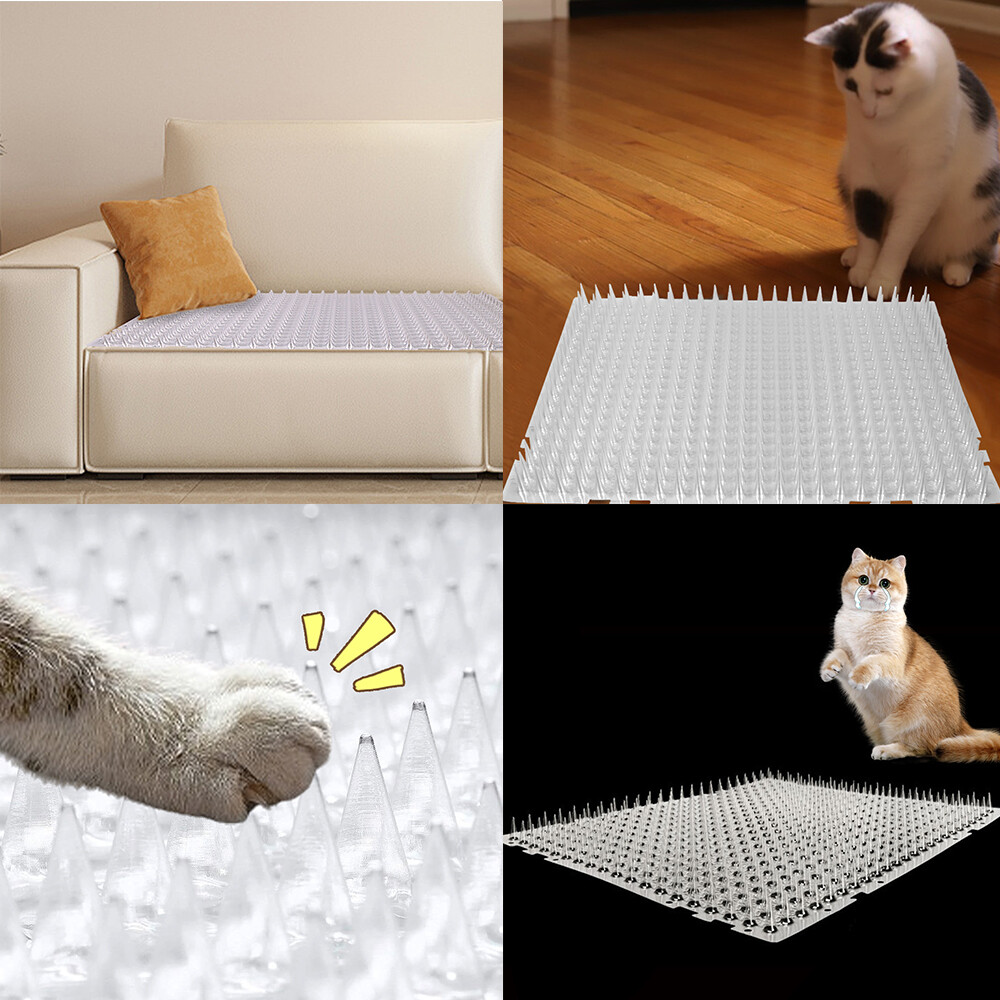 Plastic Cat-proof Sting Mat Garden Spiked Mats Anti Cat Stab Pads ...