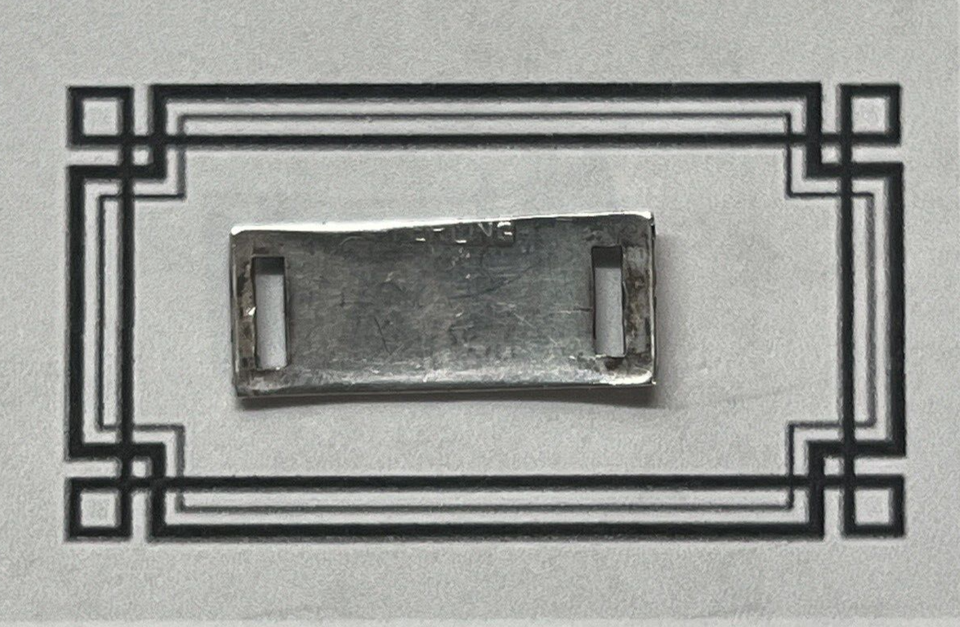 Antique Art Deco Sterling Engraved Charm Panel For Friendship Bracelet ...