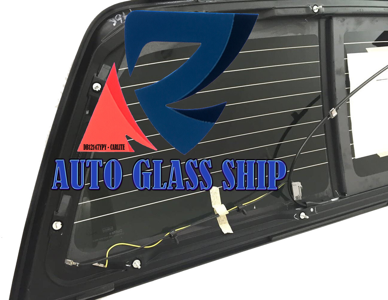 DB12147YPY Back Window Encap Heated Slider Solar 3 Piece Assembly Power ...