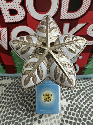 Bath & Body Works Gold Star Snowflakes Light Up Wallflowers Plug In ...