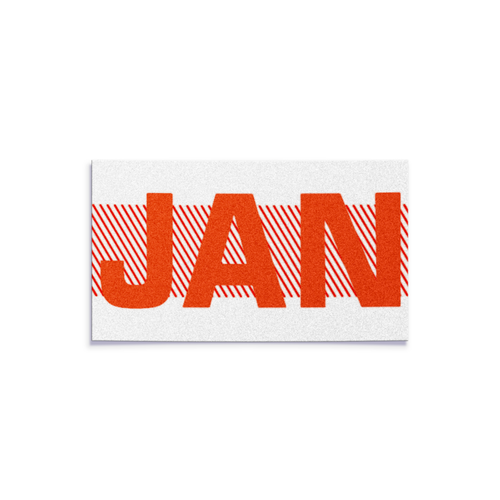JANUARY - California License Plate RED Month Sticker - DMV Registration ...