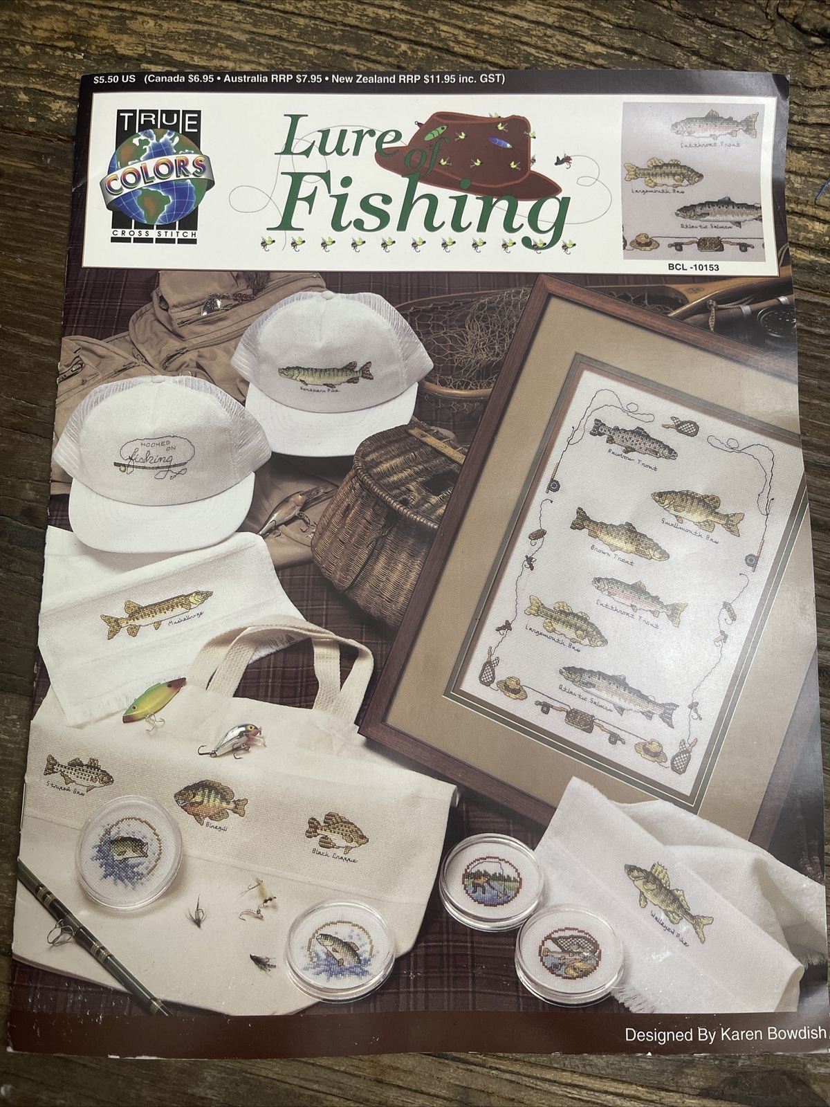 True colors Cross Stitch Pattern book Lure of Fishing- fly fishing ...