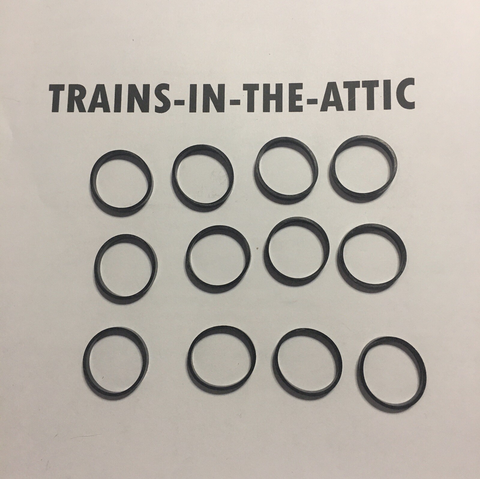 MTH TRACTION TIRE DE-23 PREMIER-RAILKING STEAM SET OF 12EA MTH TIRES ...