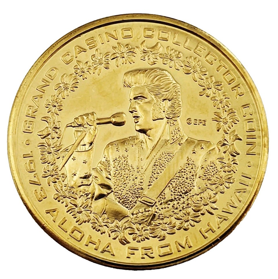 Grand Casino Elvis Presley Vintage 4 Coin Set 1998 Elvis Anniversary ...