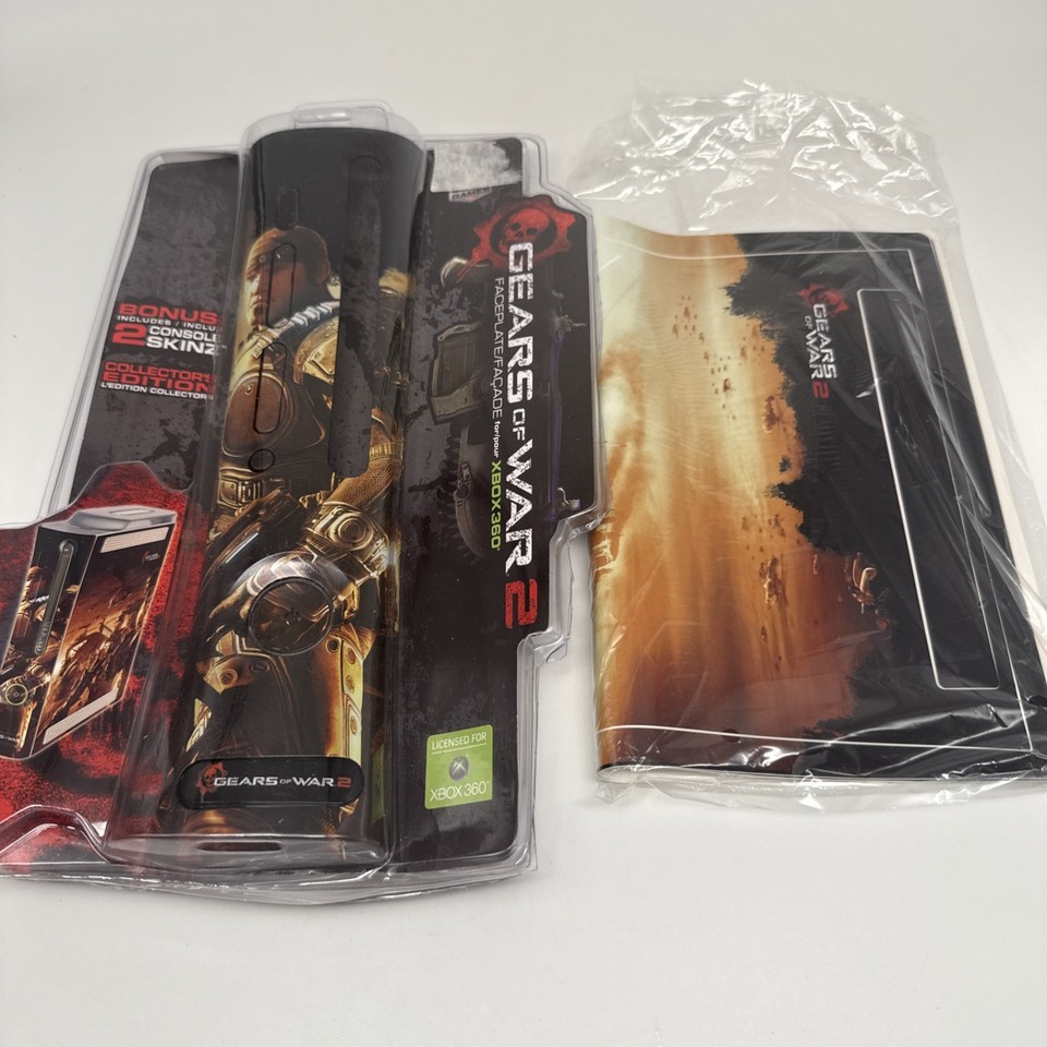 Gears of War 2 Xbox 360 Faceplate + Console Skinz MadCatz | eBay