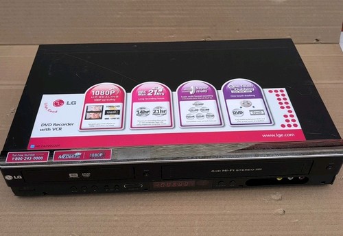 LG RC897T DVD/VCR Combo Player Recording HDMI 1080p ~ No Remote/Power ...
