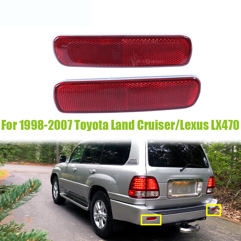 For 1998-2007 Toyota Land Cruiser/Lexus LX470 LH&RH Rear Bumper ...