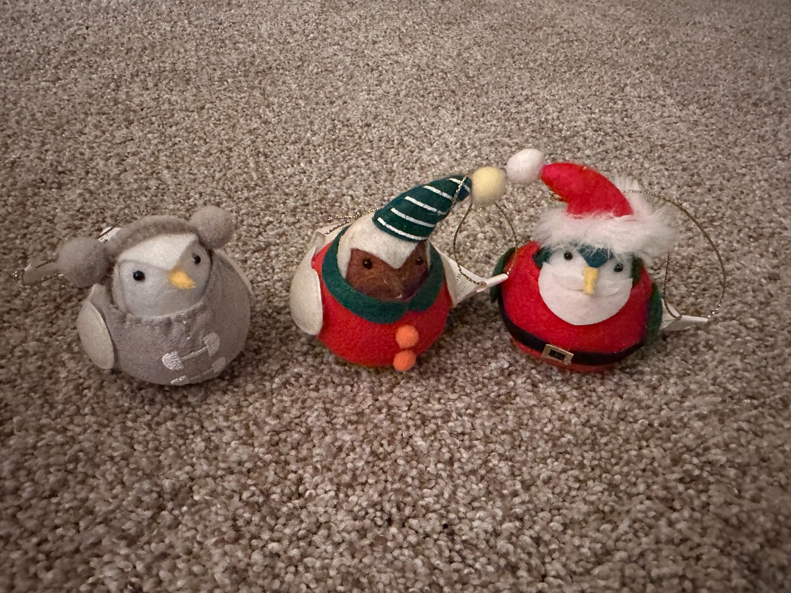 FEATHERLY FRIENDS 3 Christmas ornaments Birds TARGET NEW WONDERSHOP ...