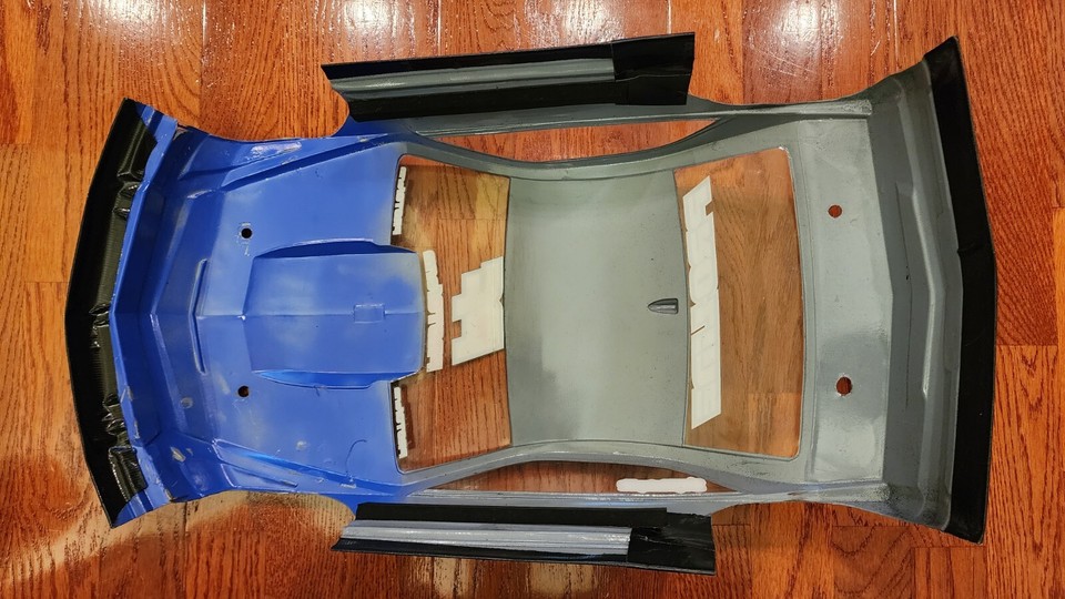 Painted and Cut Cadillac ATS-V JConcepts RC Body 1:8 On-Road in Anvil ...