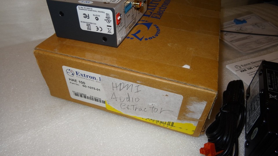 Extron HAE 100 HD HDMI Audio De-Embedding Extractor, cable EQ USB ...