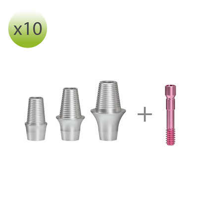x 10 CAD/CAM Ti-base Non Engaging GM Exact Titanium Base Neodent GM ...