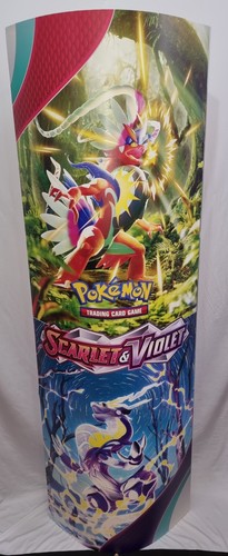 Official Pokemon Scarlet & Violet TCG Promotional Totem Display Standee ...