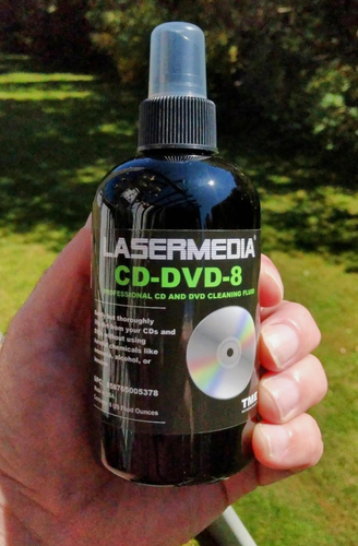 CD DVD Cleaner Fluid Solution 8 Ounce Spray Bottle Made in USA ...