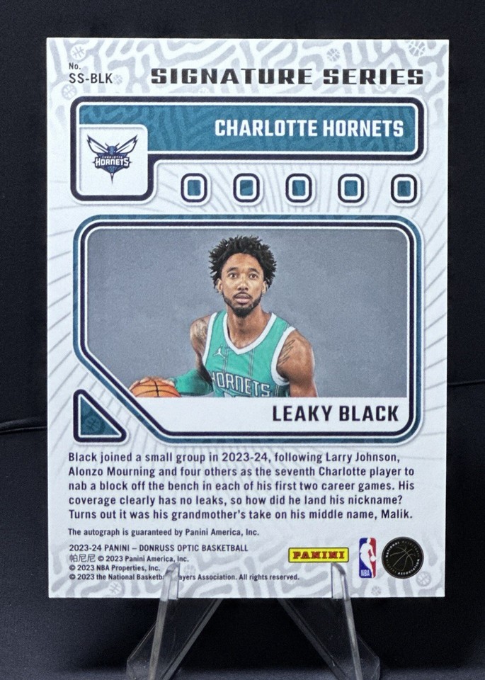 2023-24 Panini Donruss Optic - Signature Series #SS-BLK Leaky Black (AU ...