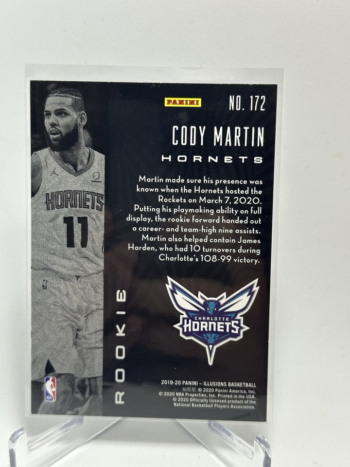 2019 Panini Illusions Cody Martin #172 Basketball Rookie Charlotte ...