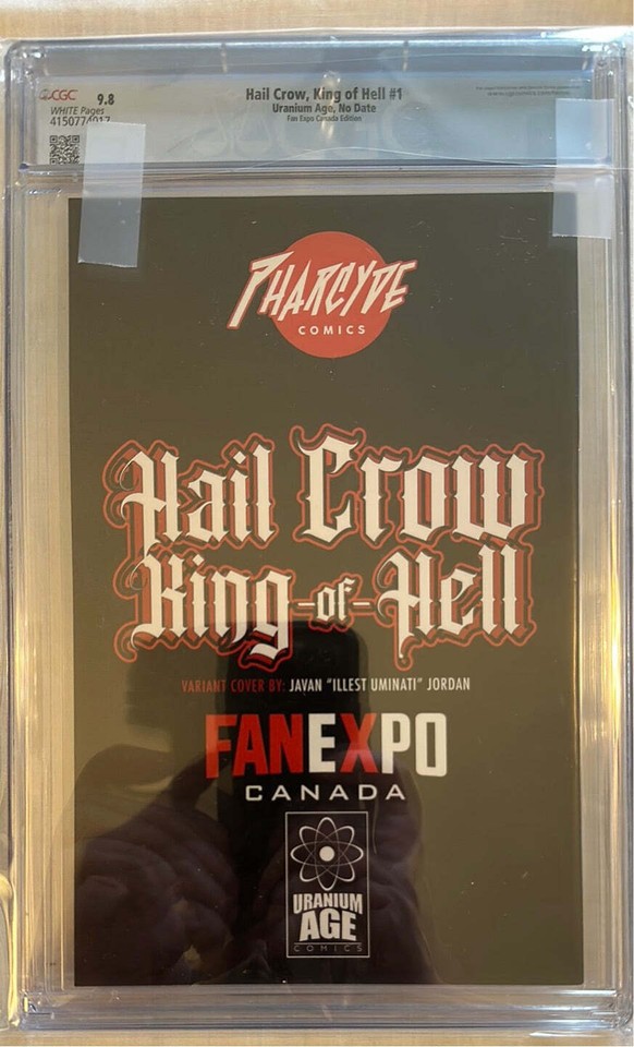 Hail Crow, King of Hell #1 Drake Homage Javan Jordan CGC 9.8 Fan Expo ...
