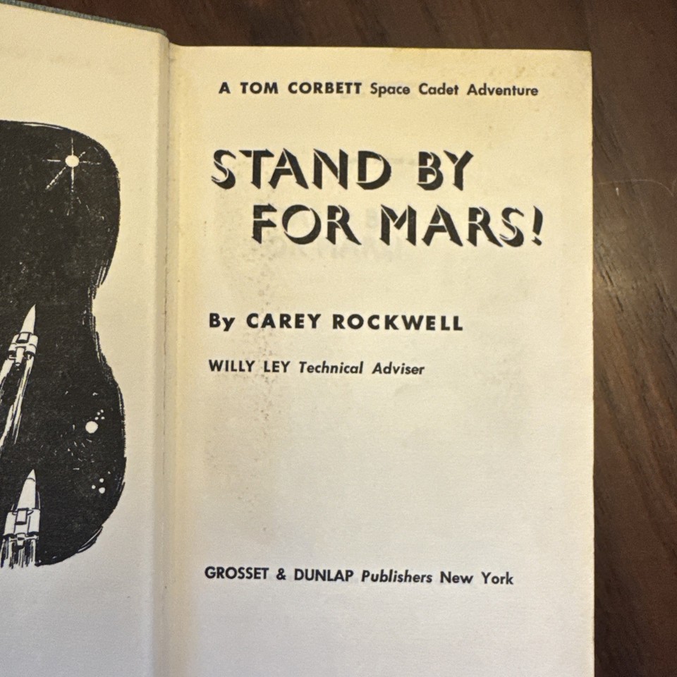 Tom Corbett Space Cadet STAND BY FOR MARS by Carey Rockwell HC 1952 | eBay